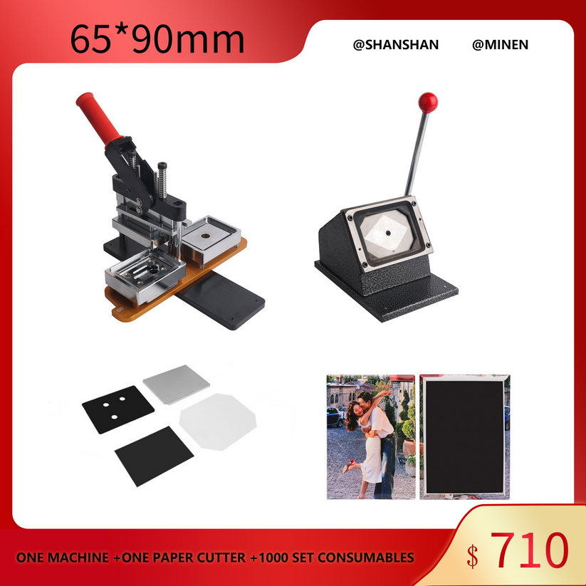65*90 mm (2.6*3.6 inches) Rectangle Fridge Magnet Machine Acrylic Kit ...